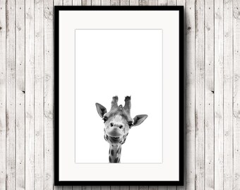 Giraffe poster | Etsy