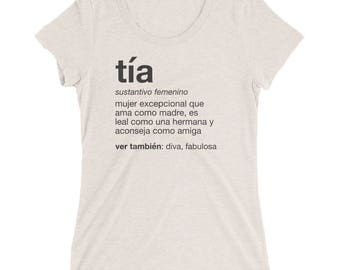 Auntie Gift Mug Spanish Tia Definition Aunt Gift Regalo