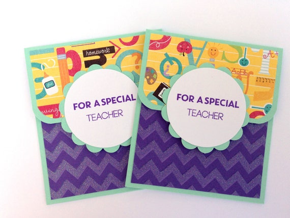 Teacher Gift Card Holder School Gift Card End of Year Gift