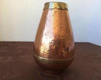 Hammered copper vase | Etsy