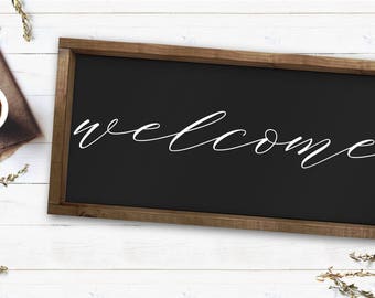 Wood welcome sign | Etsy