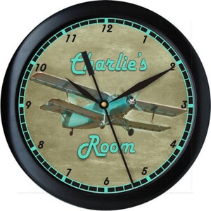 Airplane clock | Etsy