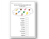 Items similar to FRENCH Food Words WORKSHEET With Matching Activity ...