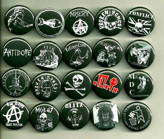 Punk buttons Choose any 5 for 5 bucks