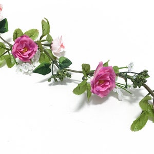 Silk flower garland | Etsy