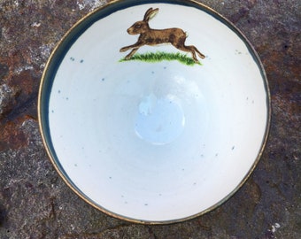 Ceramic rabbit bowl | Etsy