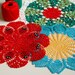 Crocheted Doily Ladybug Lady Bug Ladybird Lady Bird Red Doily