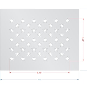 50 stars stencil | Etsy