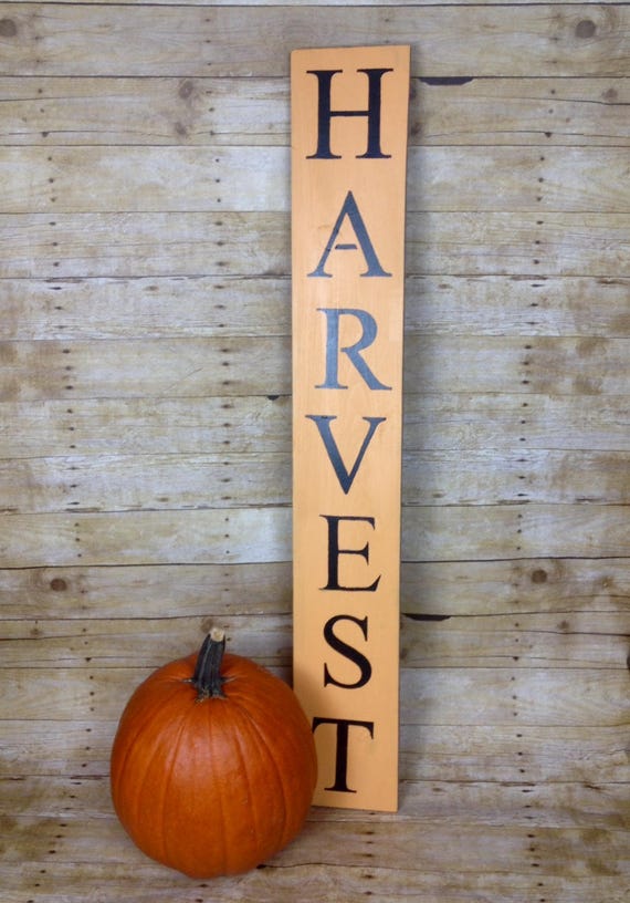 HARVEST SIGN Front door sign harvest porch sign entryway