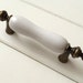 3 White Kitchen Cabinet Pulls Handles Knob Dresser Pulls