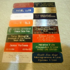 Metal name plate | Etsy