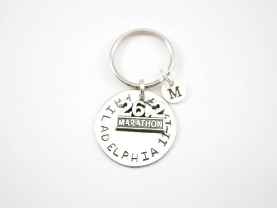 Custom Stamped Marathon Gift Key Chain 2018 Marathon Gift