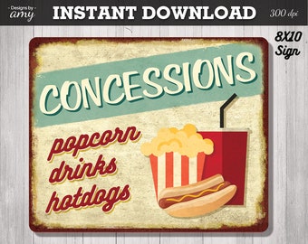 Concession sign | Etsy