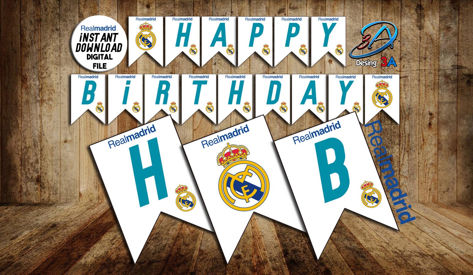 Real Madrid Banner Real Madrid Happy Birthday Real Madrid
