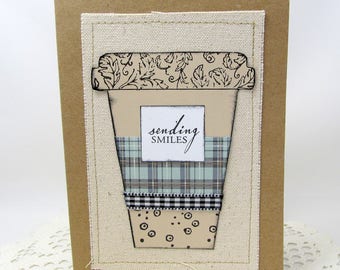 Coffee cup card | Etsy