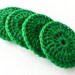 Crochet Nylon Dish Scrubbie Grass Green Scrubber Set of 2