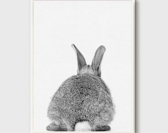 Rabbit print | Etsy