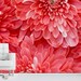 RED FLOWER BURST photography wall mural Self adhesive