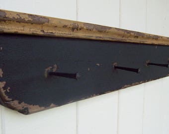 Primitive peg rack | Etsy