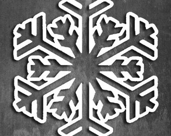 Snowflake decal | Etsy