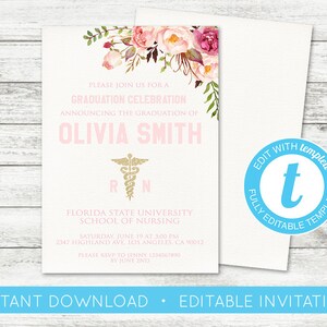 Nurse invitation | Etsy