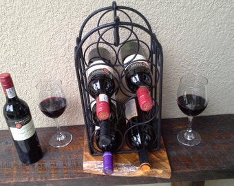 Industrial wine rack | Etsy