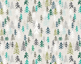 Pine tree fabric | Etsy