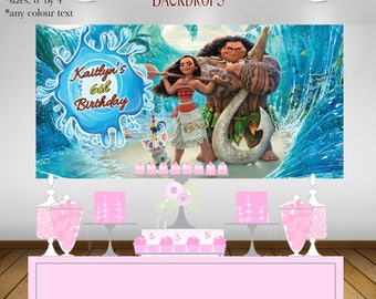 Moana backdrop | Etsy