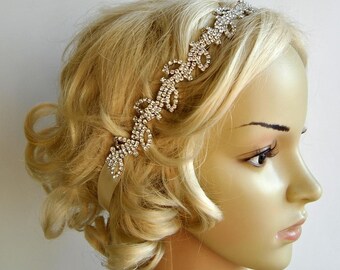 Rhinestone headband | Etsy