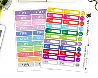 Study stickers | Etsy