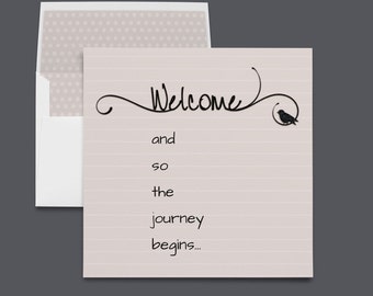 Welcome card | Etsy