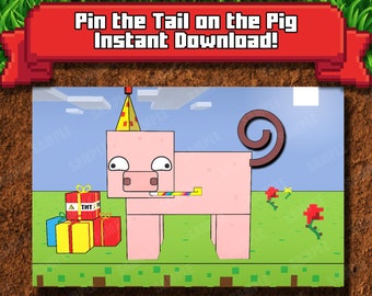 Pin the tail game | Etsy