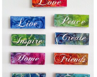 Word magnets | Etsy