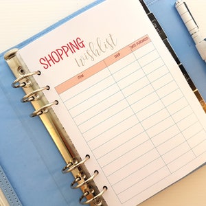 A5 planner inserts | Etsy