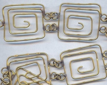 Rectangle link chain | Etsy