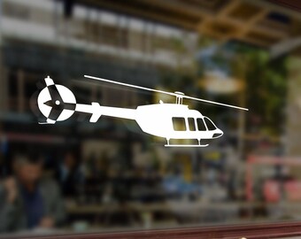 Helicopter decal | Etsy