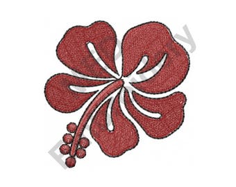 Hibiscus embroidery | Etsy