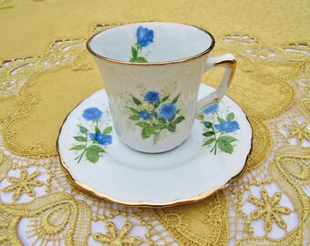 Blue and gold china | Etsy