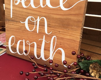Peace on earth sign | Etsy