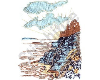 Landscape embroidery | Etsy