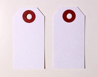 White gift tags | Etsy