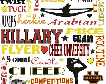 Cheer poster | Etsy