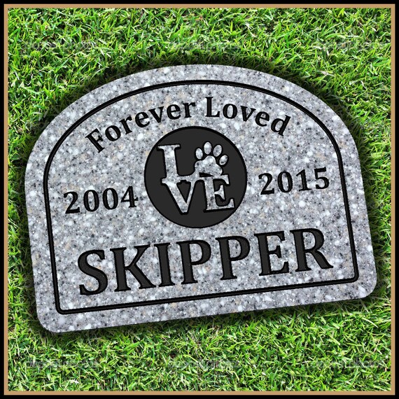 Pet Memorial Grave Marker Headstone Dog Cat Horse Gravestone