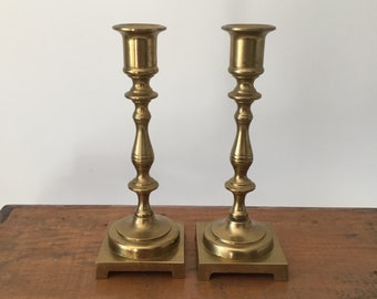 Brass candlesticks | Etsy