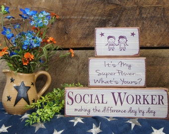 Social worker sign | Etsy