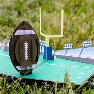 Football pop up card | Etsy