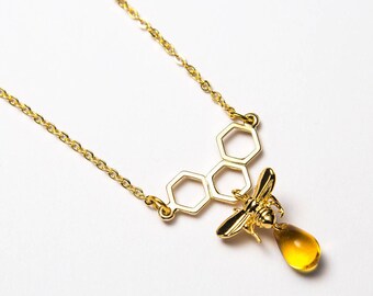 Honey bee jewelry | Etsy