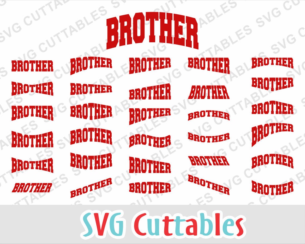 Brother svg, brother layouts svg, eps, dxf, brother cut file ...