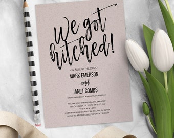 We got hitched | Etsy