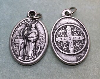 Saint Benedict of Nursia collectible ceramic tile St